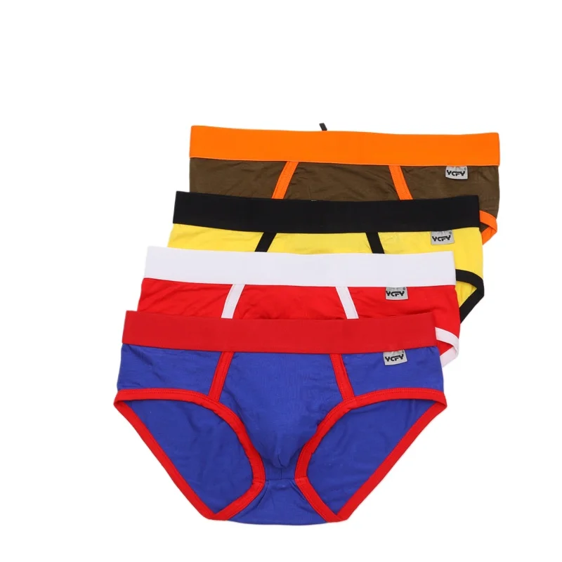 Color Modal comfortable and breathable men's briefs, solid color simple ...