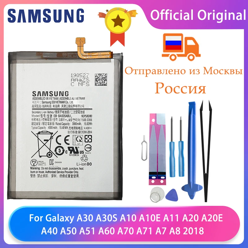 Bateria Original Para Samsung Galaxy A30 A30S A10E A20 A20E A21S A40 A42 A50 A51 A60 A70 A72 A80 ...