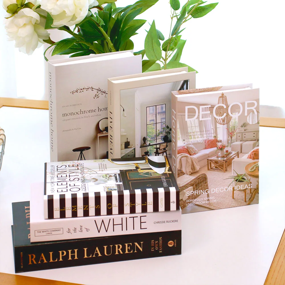 3Pcs/Set Multiple Size Fake Books Set Coffee Table Books Ornament ...