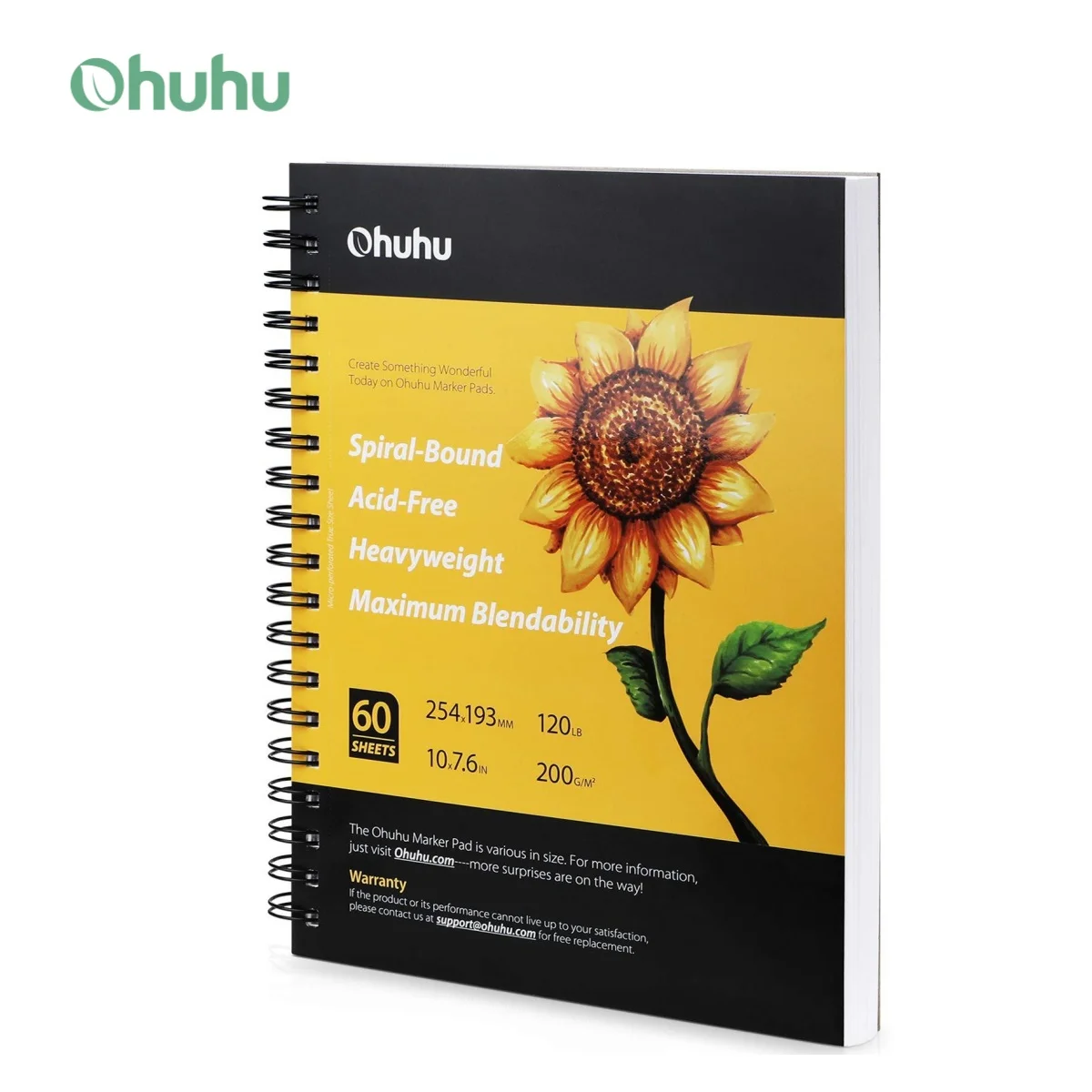 Ohuhu-Spiral-Bound-Marker-Pad-for-Alcohol-Markers-Art-Sketchbook ...
