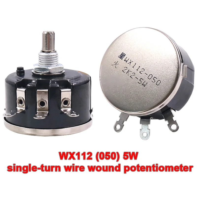 1PCS-WX112-050-5W-Potentiometers-Single-Coil-Wire-Wound-Potentiometer ...