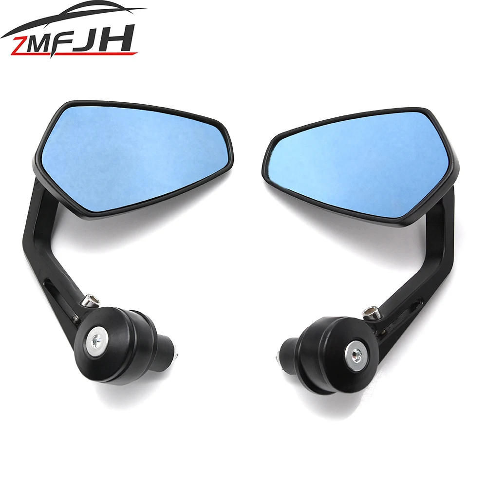 1-Pair-Motorcycle-Black-Side-Mirror-Rearview-Mirror-Handlebar-Rear-View ...