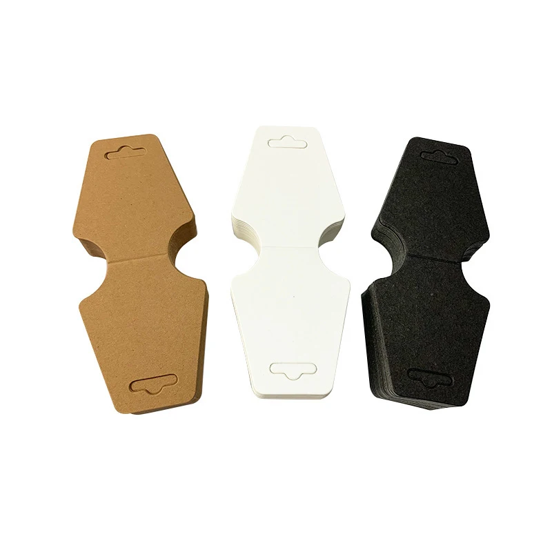 Varejo-100-pe-as-Colar-Pacote-DIY-Double-Fold-Kraft-Paper-Label ...