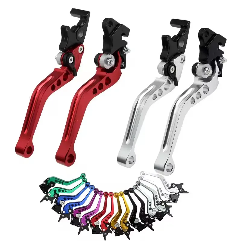 Aluminum Universal Motorcycle Scooter Brake Lever Front Disc Rear Drum ...