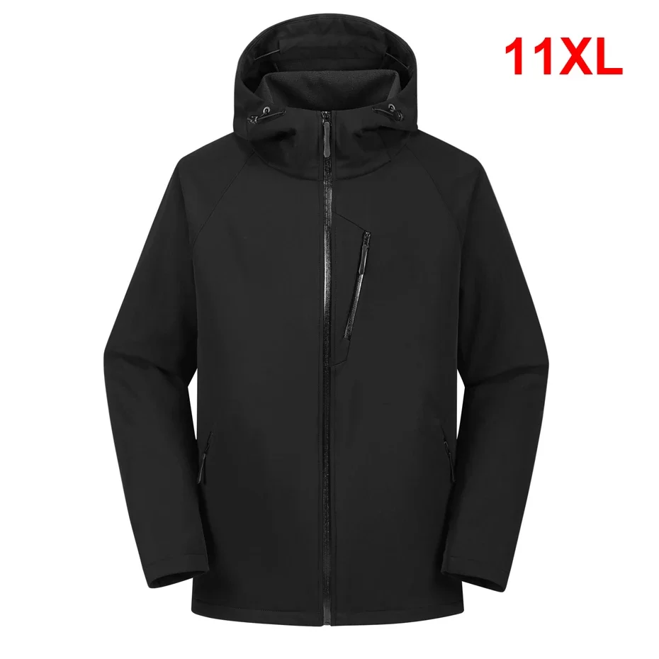 11XL 10XL Plus Size Windbreaker Jacket Men Waterproof Coat Spring ...
