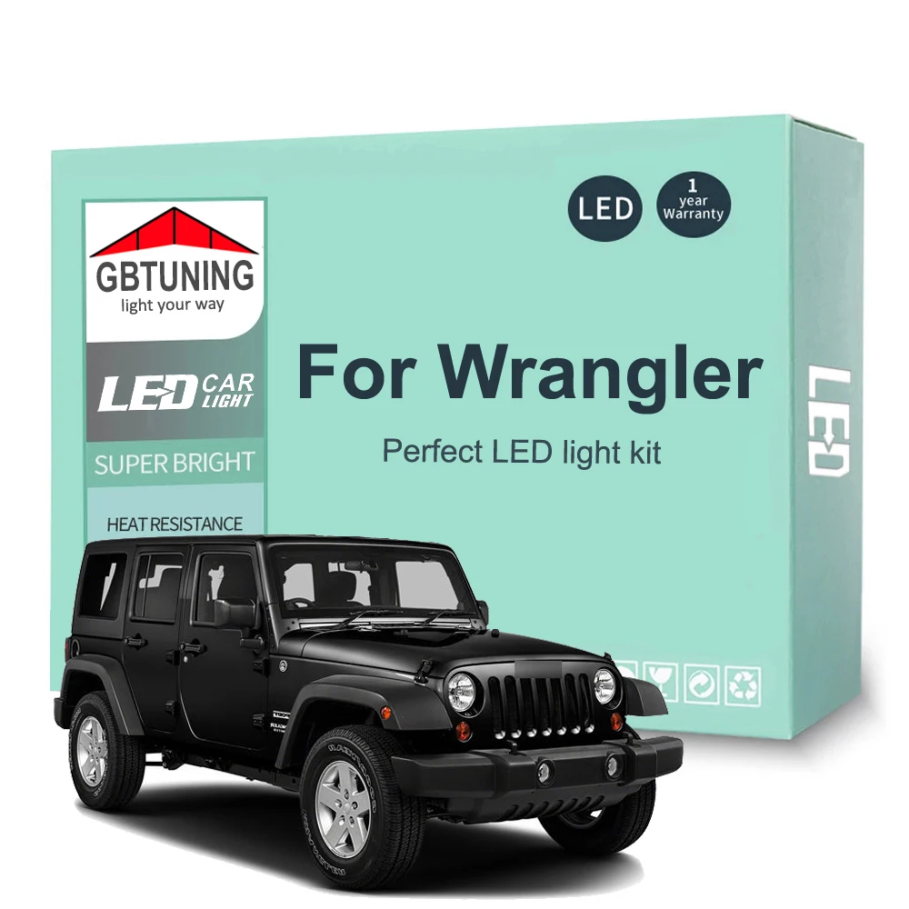 LED Interior Light Bulb Kit For Jeep Wrangler YJ TJ JK 1987-2013 2014 ...