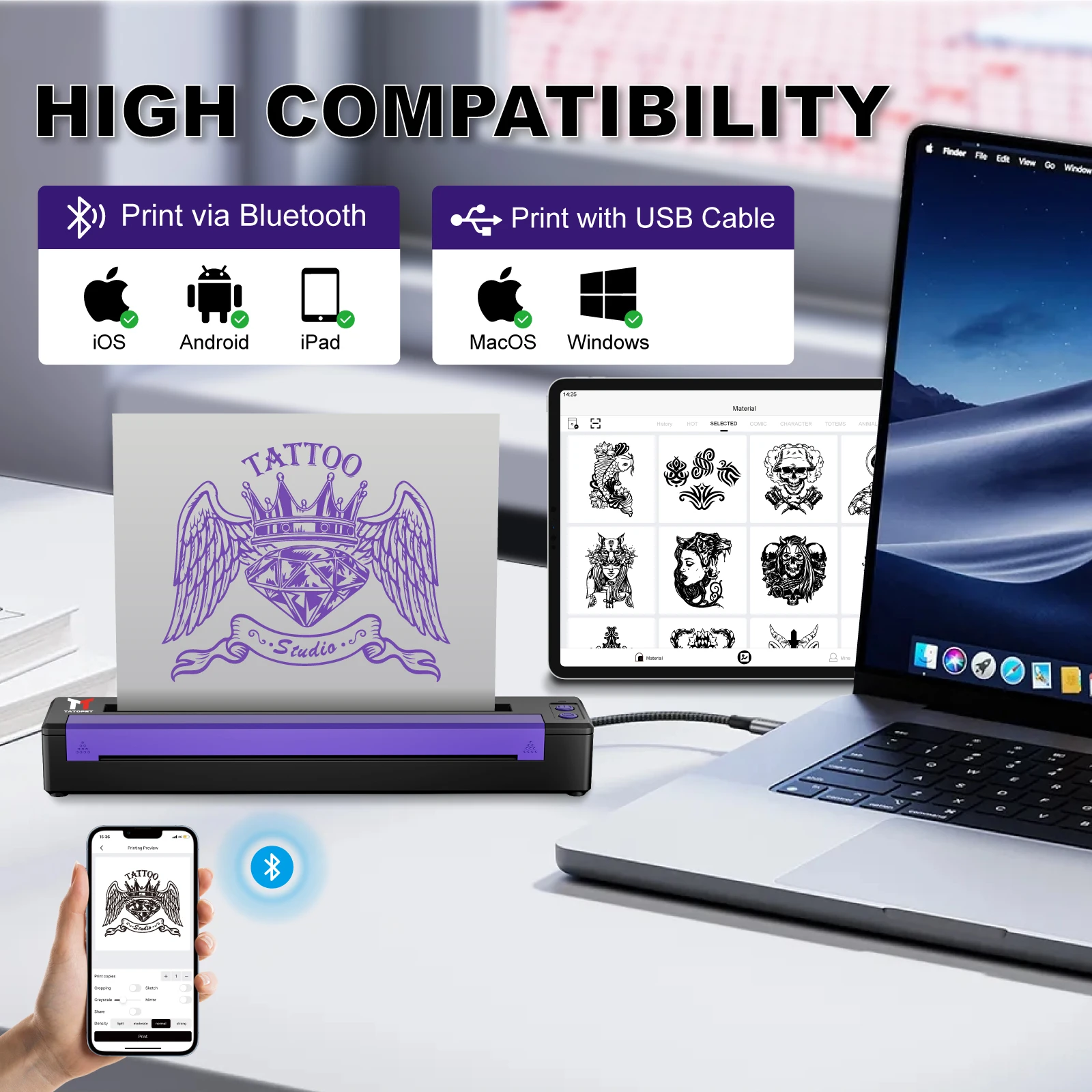 MHT-Tattoo-Printer-Machine-Tattoo-Stencil-Printer-Thermal-Copier ...