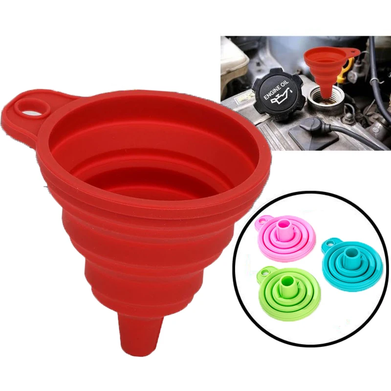 Funnel Large Function Auto Engine Oil Petrol Change Funnel Long Stem ...