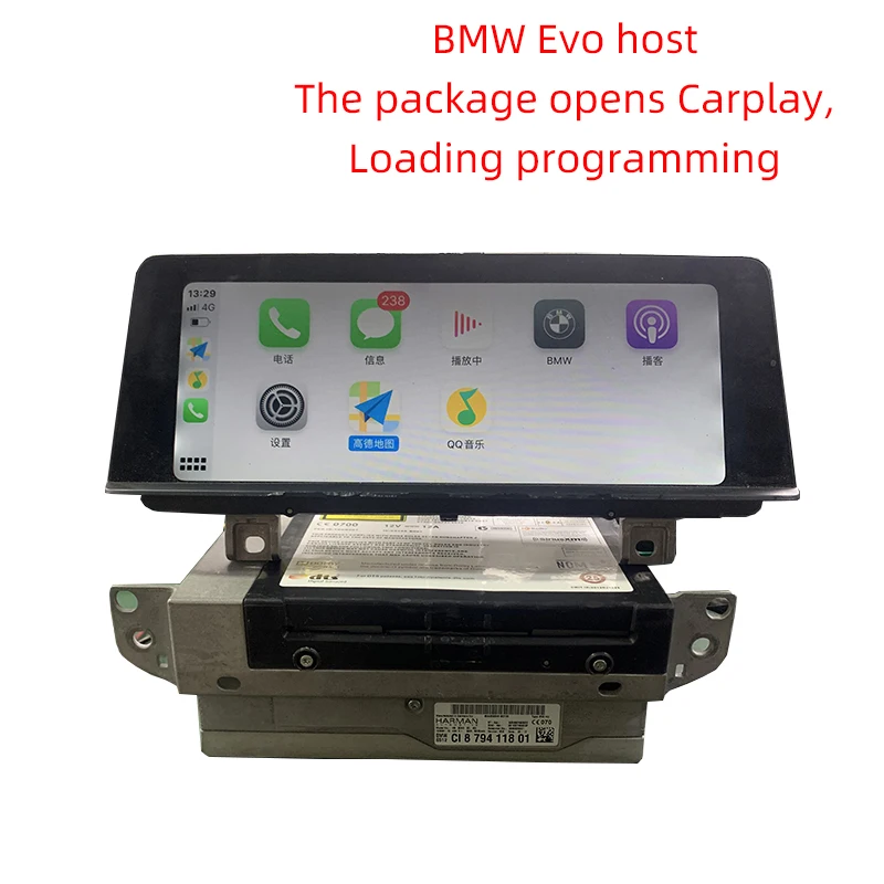 오리지널 BMW Evo HEAD UNIT ID6 5 시리즈 7 시리즈 3 시리즈 X5, 무선 카플레이 지원, 아이폰 매핑 ...