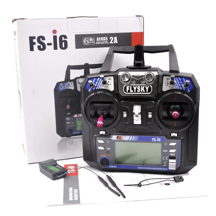 Flysky FS i6 FS I6 2.4G 6ch RC 송신기 컨트롤러 FS iA6 / FS iA6B 수신기 RC ...