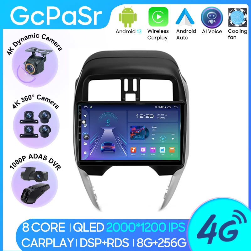 Car-Radio-Touch-Screen-For-Nissan-Sunny-2014-2019-Navigation-GPS-Stereo ...