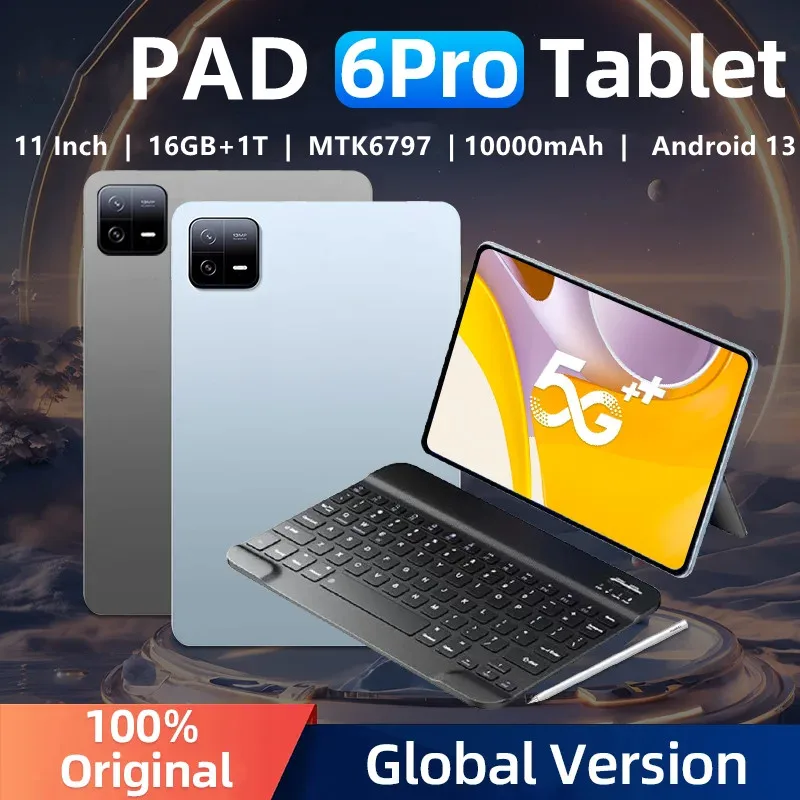 Tableta-Pad-6-Pro-versi-n-Global-Tablet-PC-con-Android-13-16GB-1TB-SIM ...