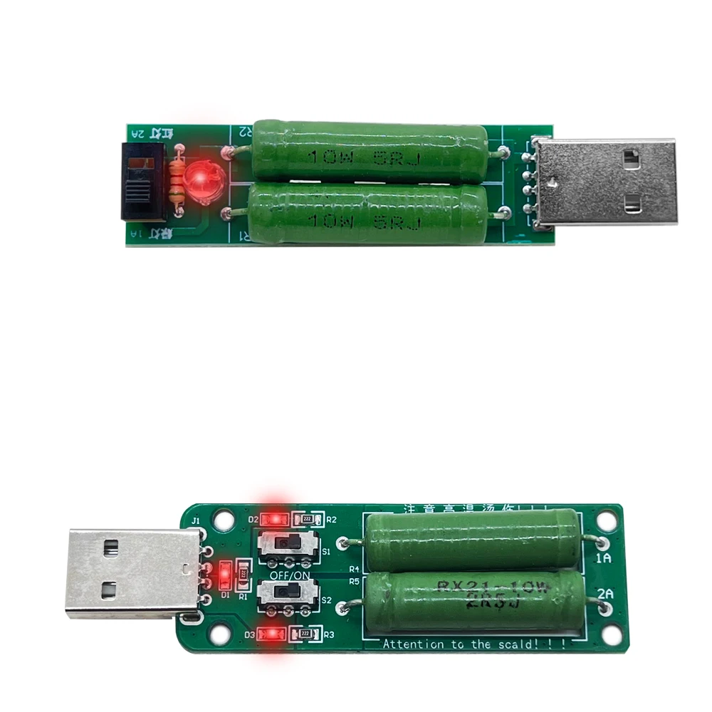 USB-Resistor-DC-electronic-load-2-switch-adjustable-current-5V-1A-2A-3A ...
