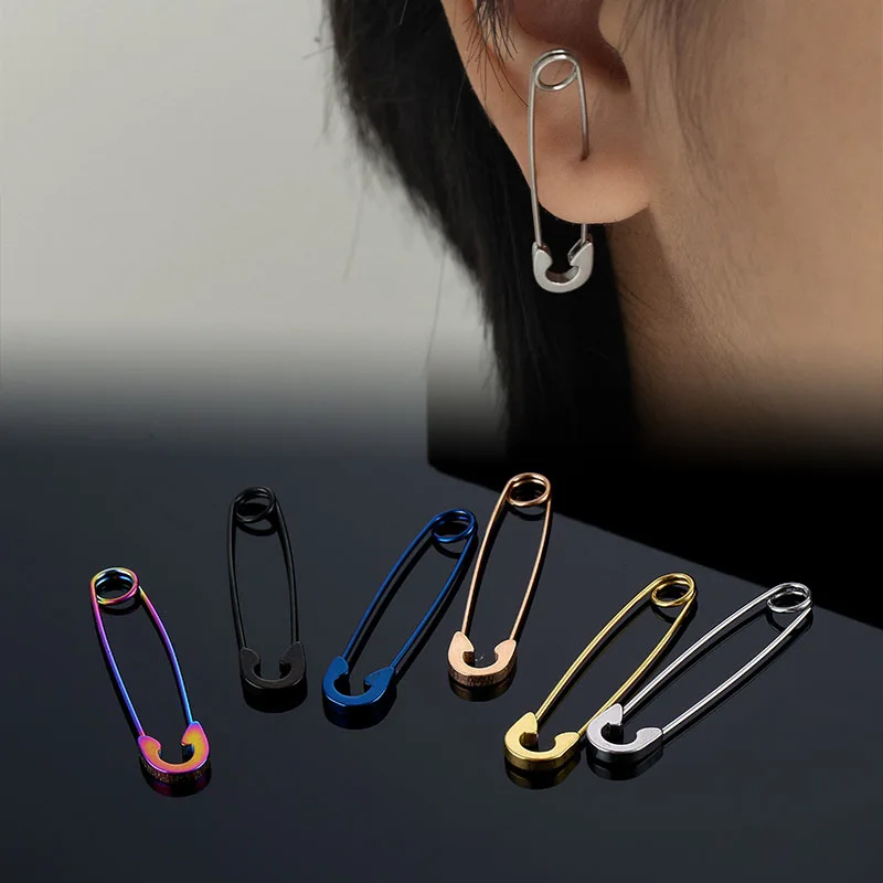 Pendientes-de-acero-inoxidable-para-hombre-y-mujer-aretes-con-pinchos ...