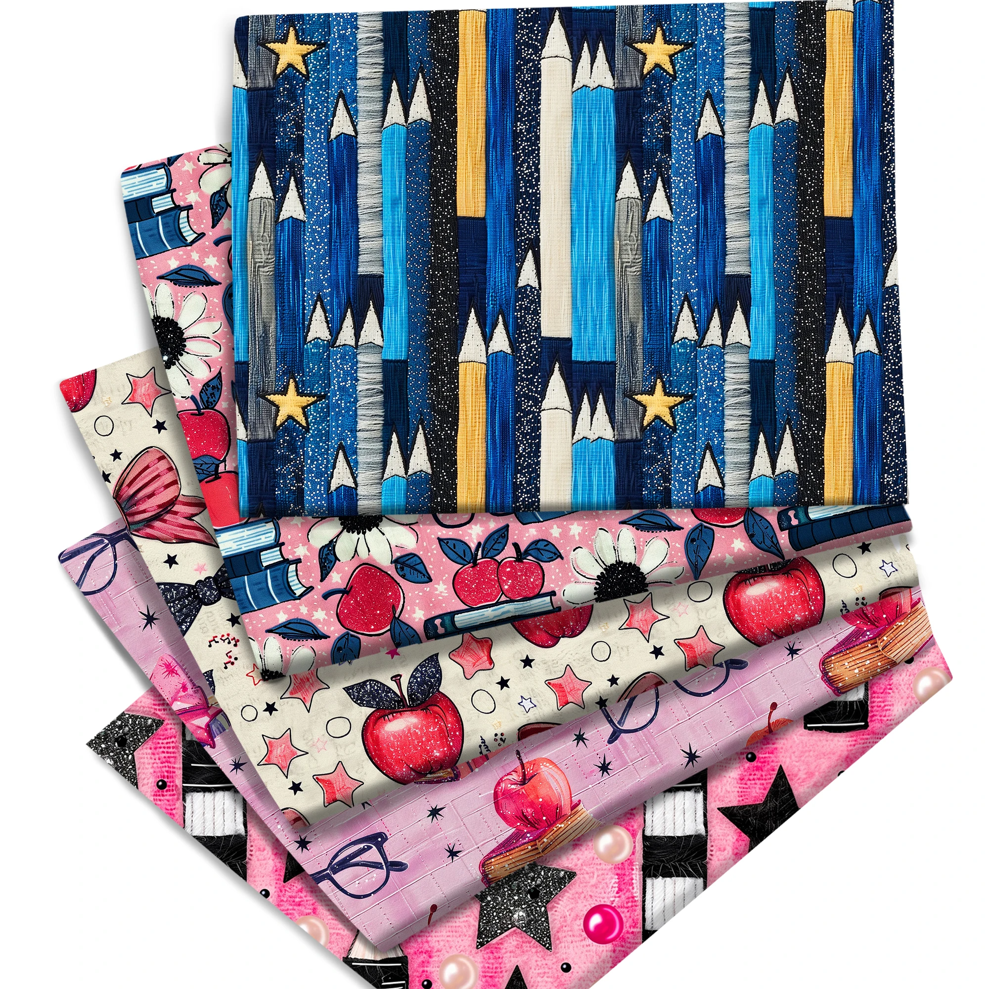 50*145cm Back to School Polyester Or Pure Cotton Fabric Print For ...