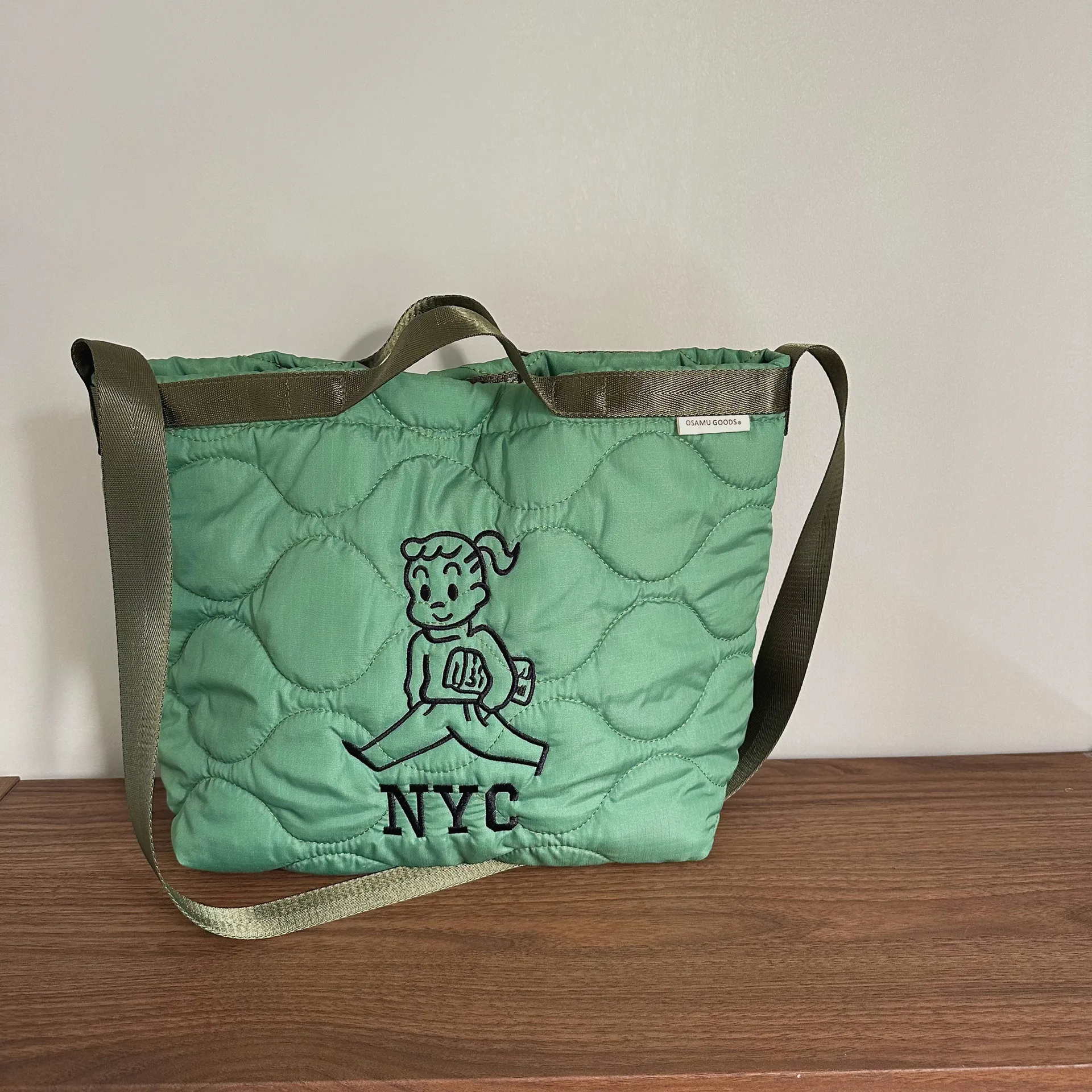 Casual Quilted Tote Cotton Padded Women Handbags Down Space Bags for ...