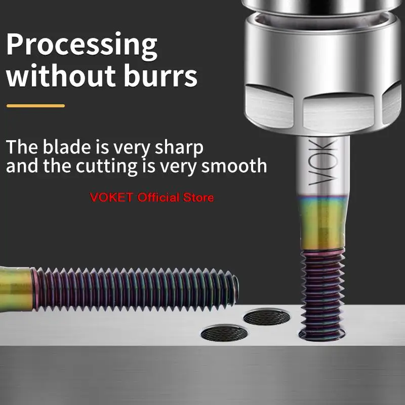VOKET HSSE-M42 JIS Standard Roll Forming Tap M8 M9 M10 M12 M14 M16 M18 M20 Machine Screw Fine ...