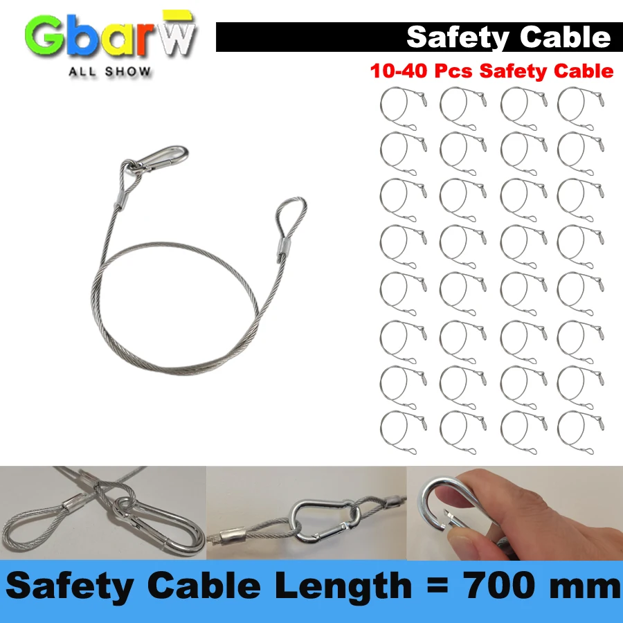 Free Shipping Stage Light Safety Cables Beam Moving Head Durable Steel ...