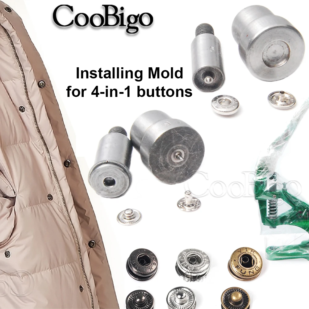 Metal Mold Installing Tool for Fixing 4-in-1 Metal Snap Buttons ...