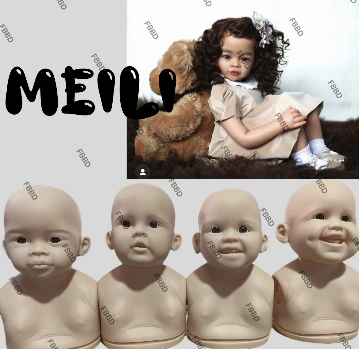 32-Reborn-Baby-Doll-Meili-Unpainted-Kit-Very-Soft-DIY-Part-With-Cloth ...