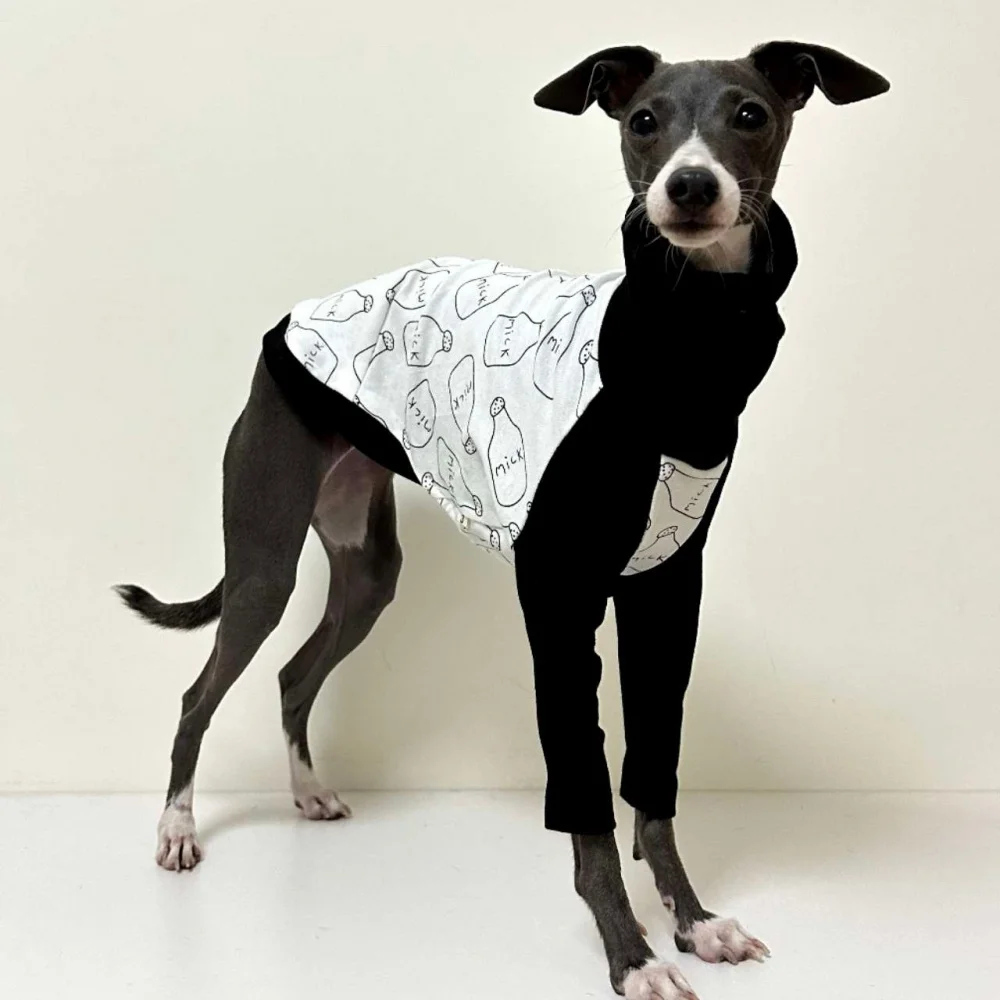 Cartton-Cotton-High-Neck-Spring-T-shirt-for-Dogs-Italy-Greyhound-Soft ...