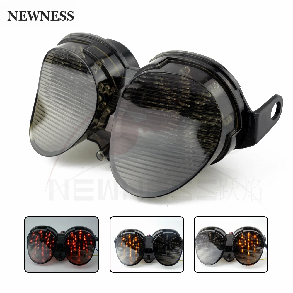 Smoke Motorcycle Taillight 12V LED Light For Yamaha YZF R6 2001 2002 ...