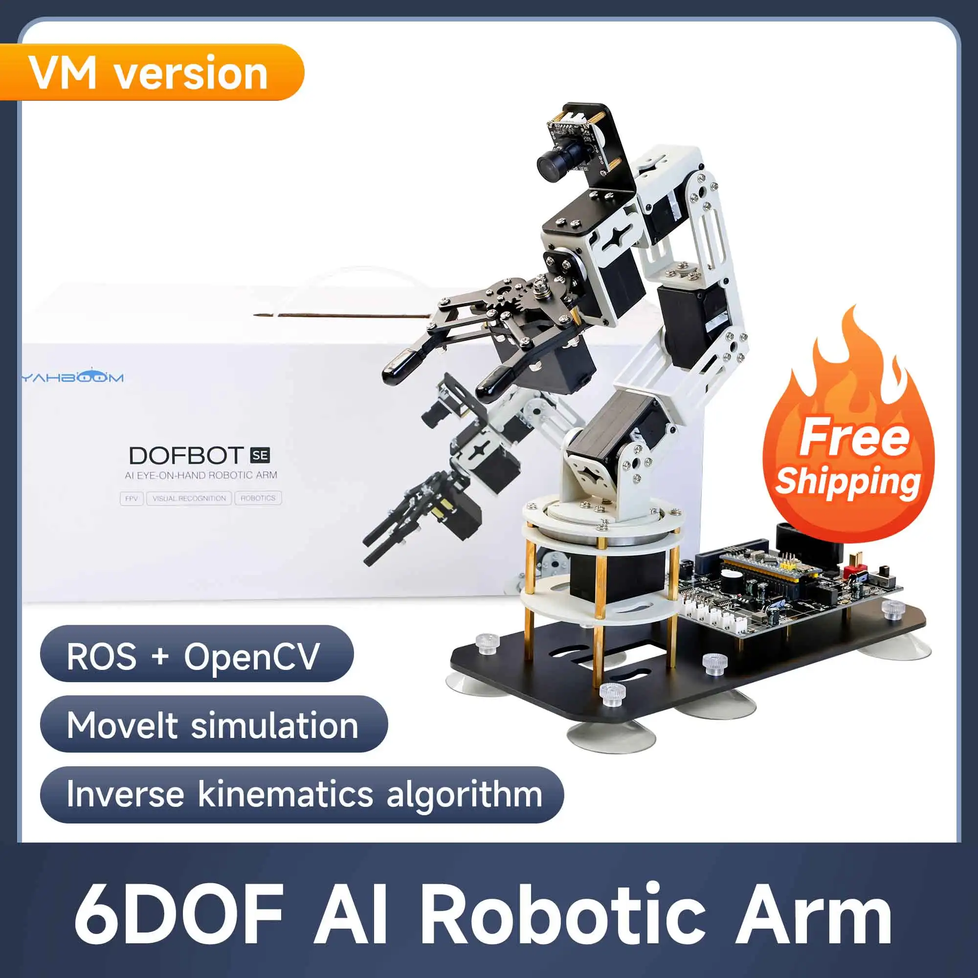 DOFBOT-SE-AI-Vision-Robotic-Arm-Virtual-Machine-Version-6DOF-with-ROS-System-Use-Python ...