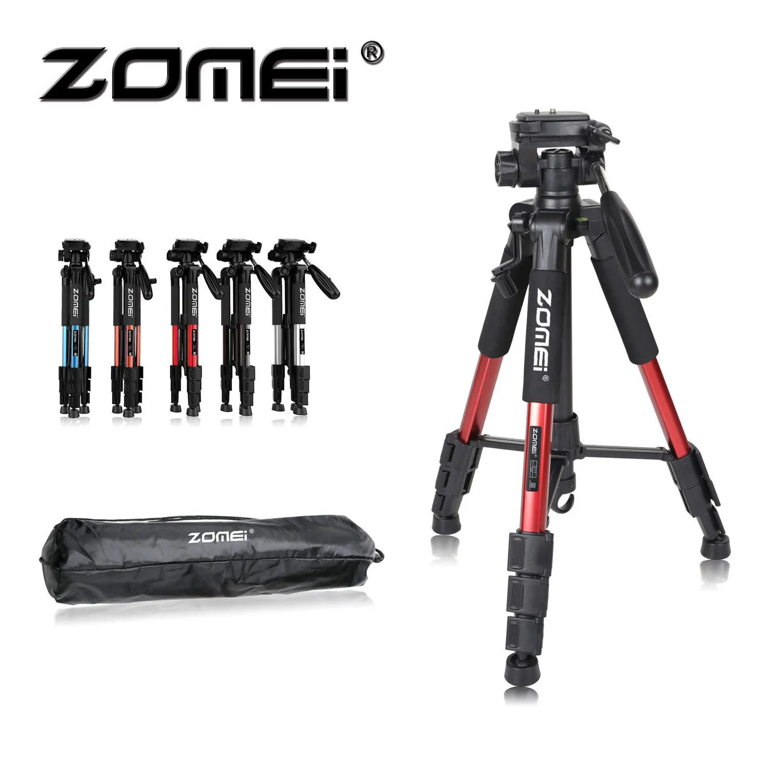 ZOMEI-Q111-Tripod-Pan-Head-Kamera-Travel-Aluminium-Portabel-Profesional ...