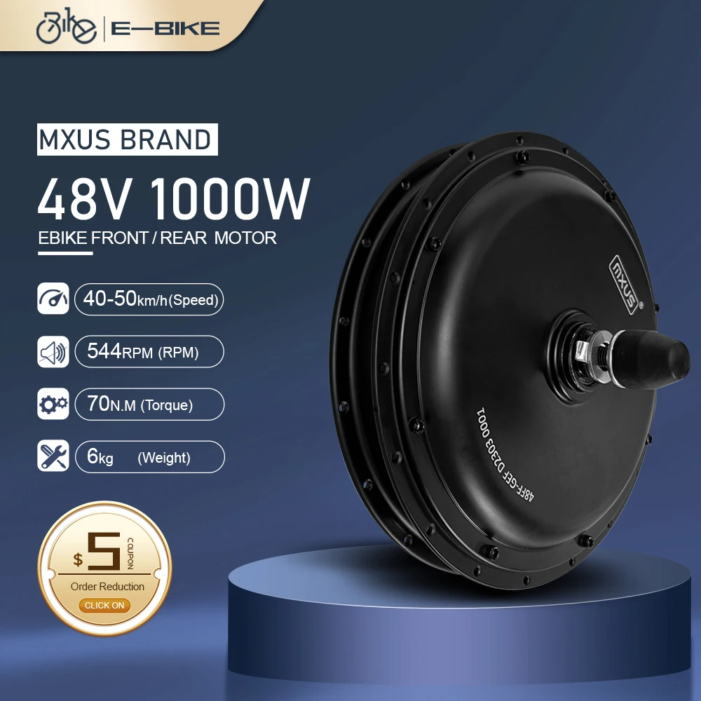 MXUS-Motor-48V1000W-XF39-XF40-Brushless-Non-gear-Hub-Motor-Front-Rear ...