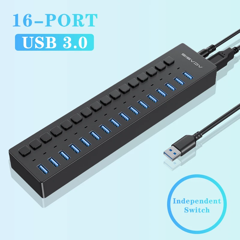 7-10-16-Port-USB-HUB-USB-3-0-HUB-Multiple-Splitter-USB-Charger-Adapter ...