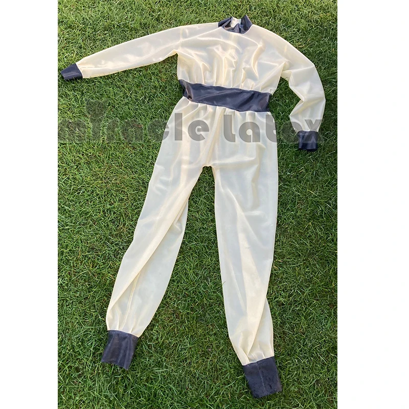 Latex Transparent Bodysuit Unisex Latex Pajamas With Back Zipper CUSTOMIZED