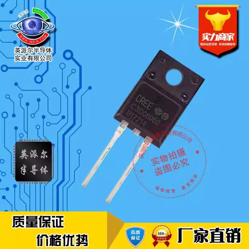New-Original-5Pcs-C3D06060F-C3D06060-TO-220F-2-6A-600V-Silicon-Carbide ...
