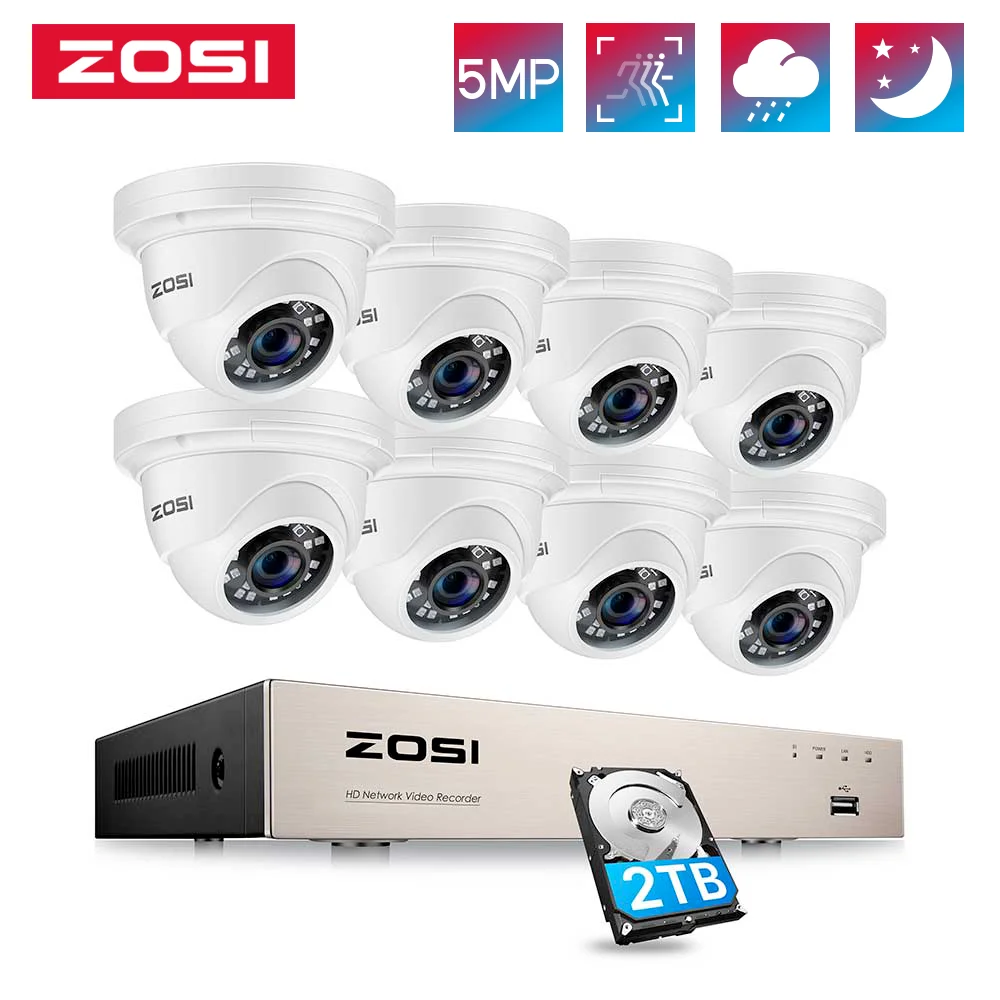 ZOSI-sistema-de-seguridad-NVR-para-el-hogar-Kit-de-videovigilancia-PoE ...