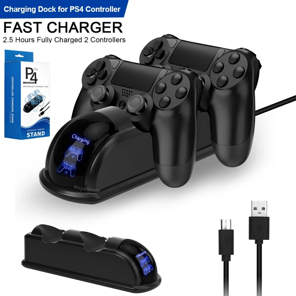 Soporte-de-carga-r-pida-para-PS4-Dock-estaci-n-de-carga-de-controlador ...