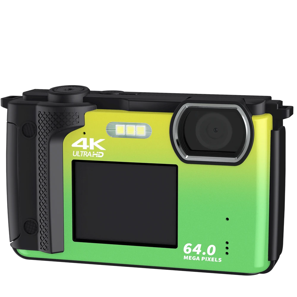 64mp Digital Camera For Photography Front Rear 2" 2.8" Dual Screen ...