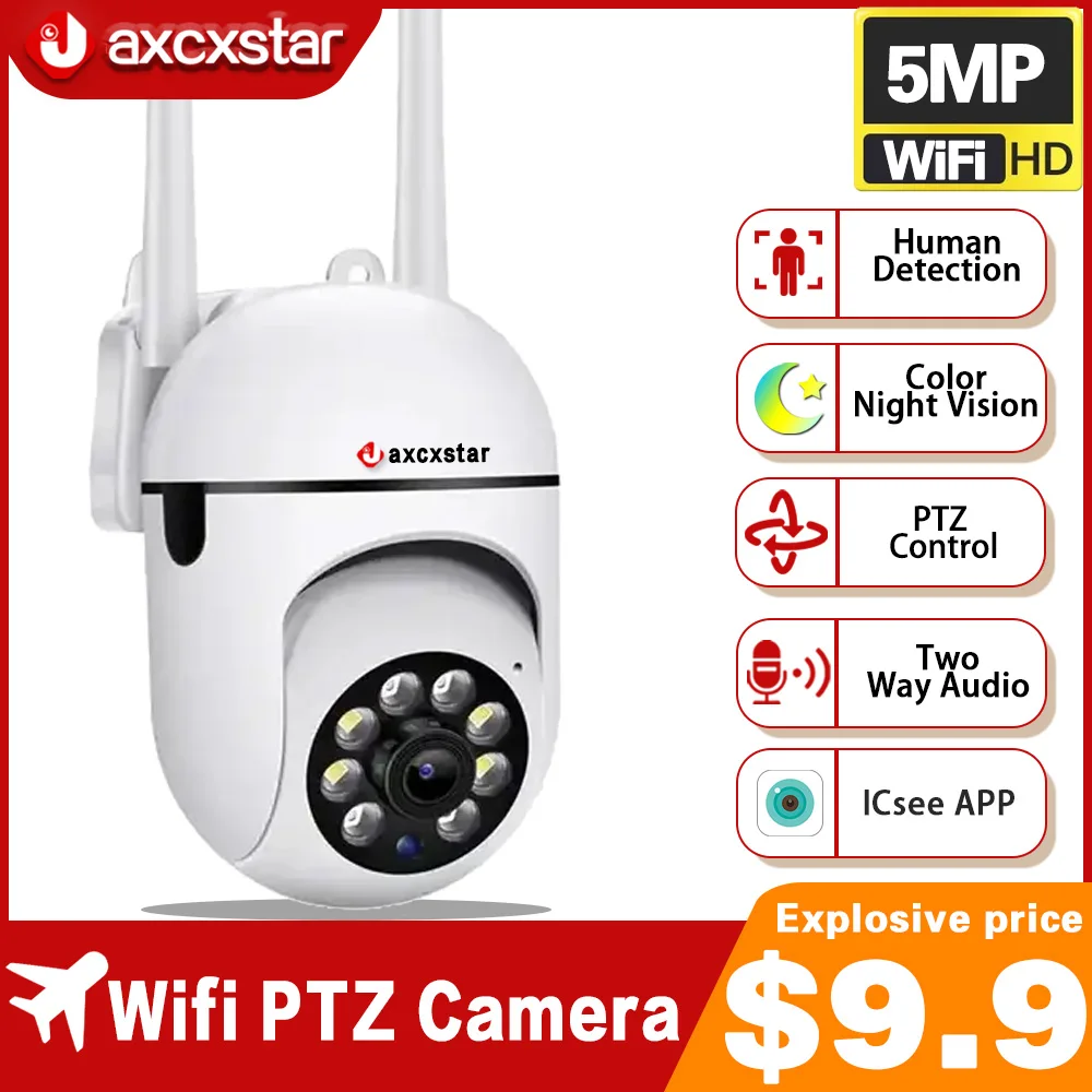 ICsee-5MP-Surveillance-CCTV-IP-Wifi-Camera-External-Security-Protection ...