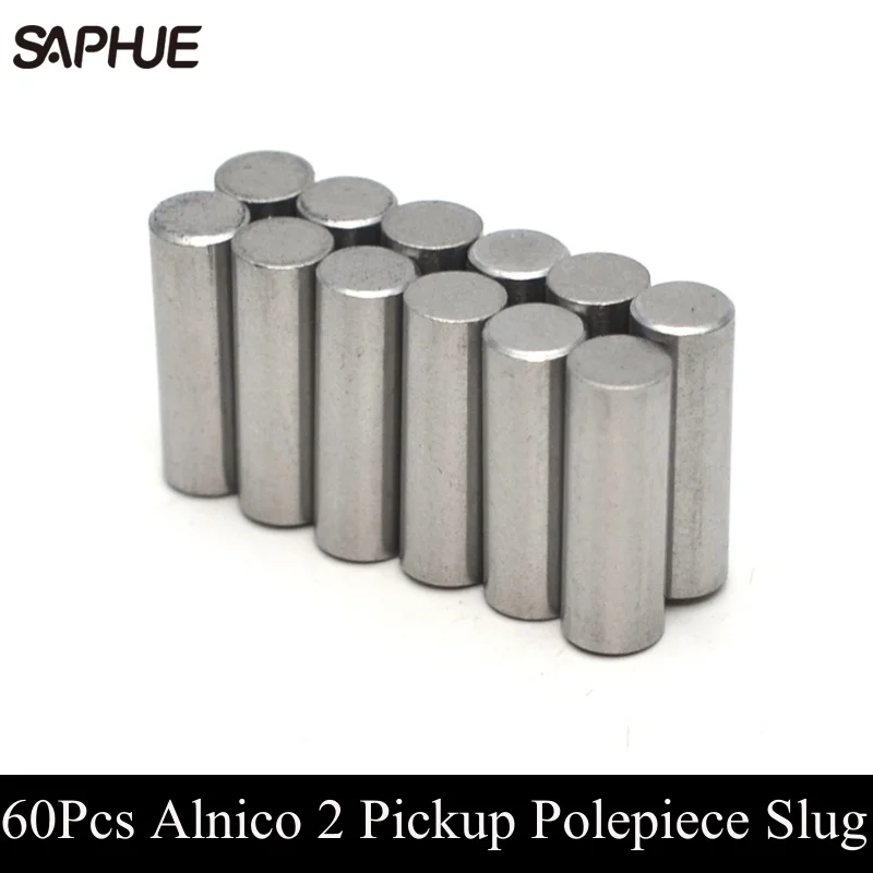60Pcs Alnico 2 Polepiece Slug D5x15/16/17/17.5/18.5mm Electric Guitar ...
