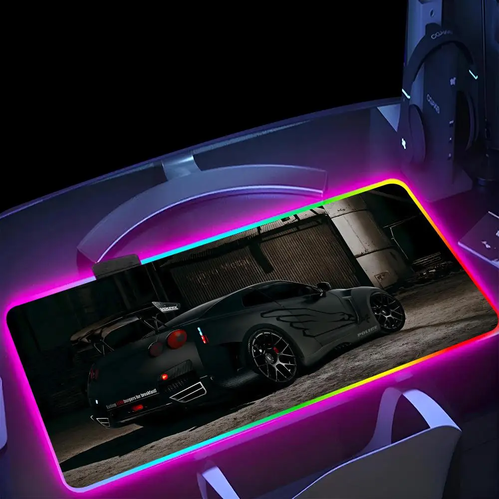 LED-Brilhante-RGB-Mouse-Pad-N-Nissan-Skyline-GTR-PC-Gamer-Mats-Borracha ...