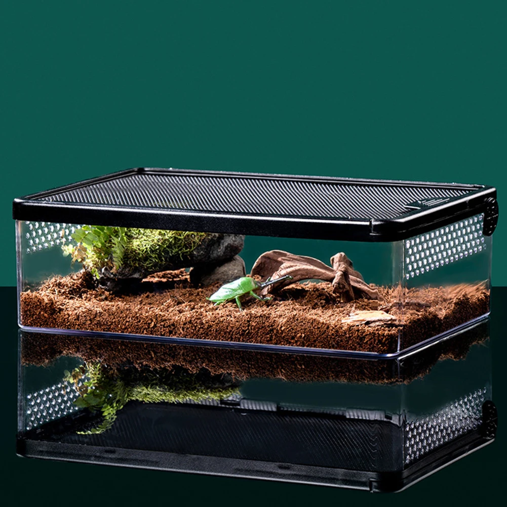 Turtle-Tank-With-Breathable-Holes-Fish-Tank-Multifunctional-Areas-Full ...