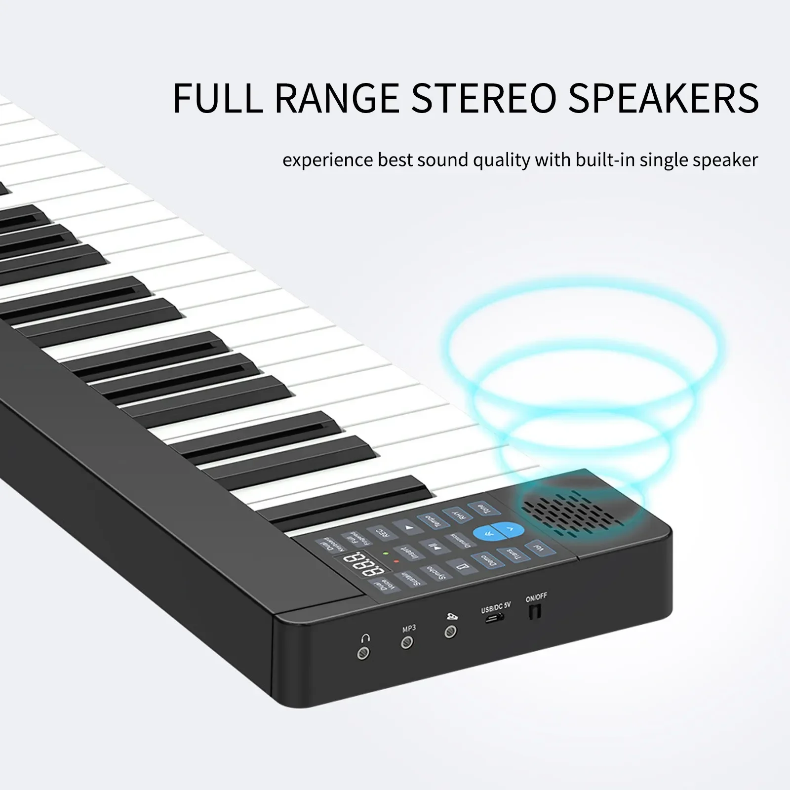 61-Key Foldable Electronic Piano Digital Sensitive Electronic Organ ...