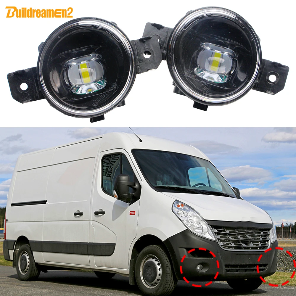 2-X-Car-Right-Left-LED-Fog-Light-Assembly-30W-8000LM-For-Renault-Master ...
