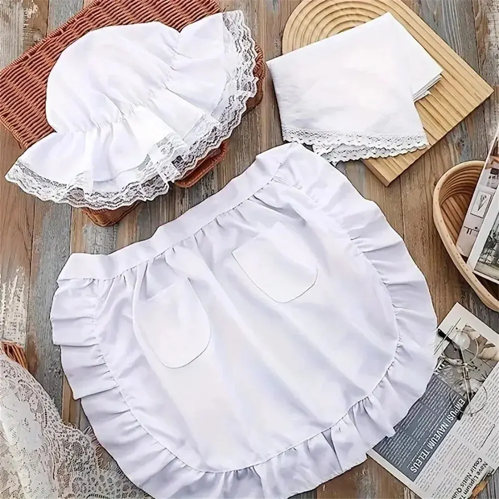 3-Pieces-Apron-Costume-Set-Include-White-Cap-Shawl-Waist-Apron-Pilgrim ...