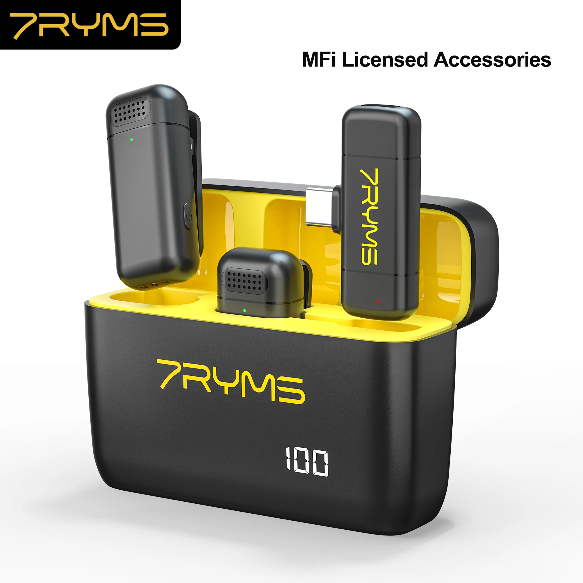 7RYMS-Rimo-S1-Wireless-Lavalier-Microphone-System-Audio-Video-Voice-Recording-Mic-MFi-Licensed ...