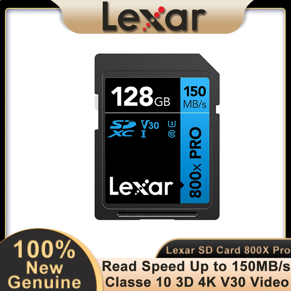 Lexar-SD-Card-800X-Pro-256GB-128GB-64GB-32GB-Memory-Card-Classe-10-3D ...