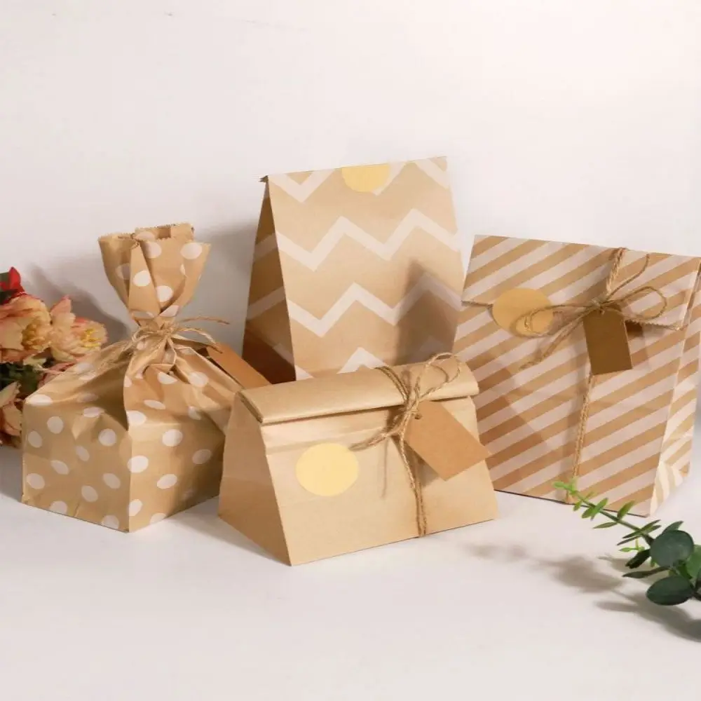 24pcs-Brown-Paper-Candy-Biscuit-Bag-Perfect-for-Wrapping-Party-Bags ...