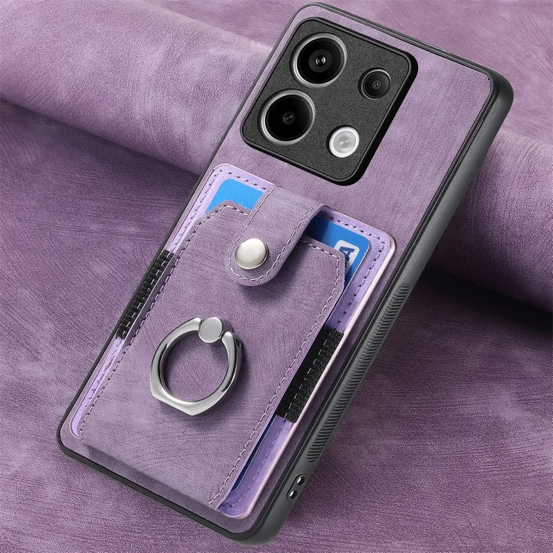 Premium Magnetic Car Holder Leather Phone Case with Wallet and Card ...