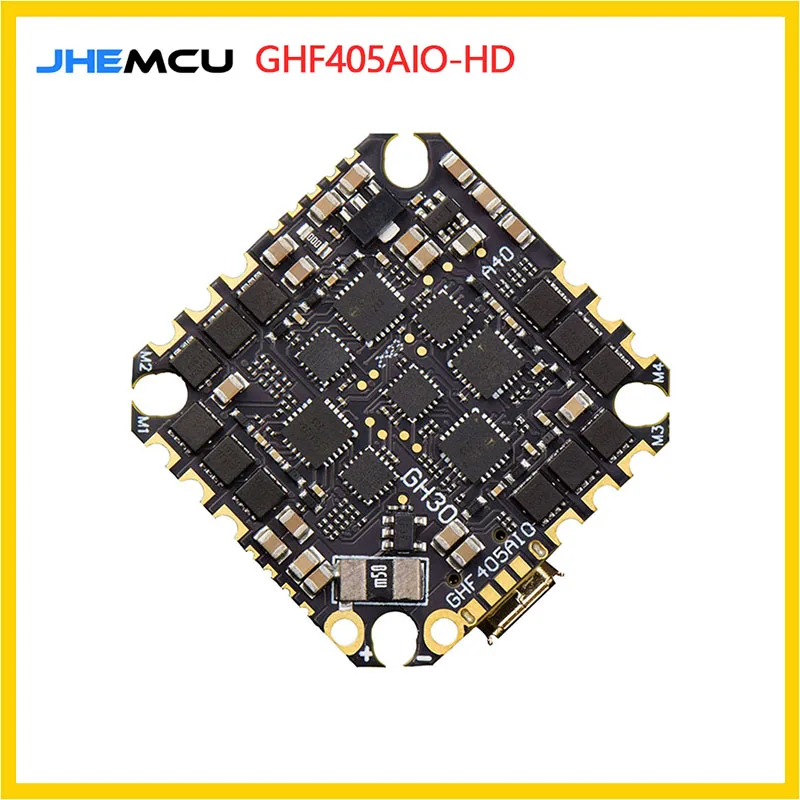JHEMCU GHF405AIO-HD 40A F405 Baro OSD Dual BEC Flight Controller ...