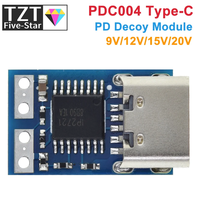 TZT-Type-C-PD-decoy-module-PD23-0-to-DC-DC-trigger-extension-cable-QC4 ...
