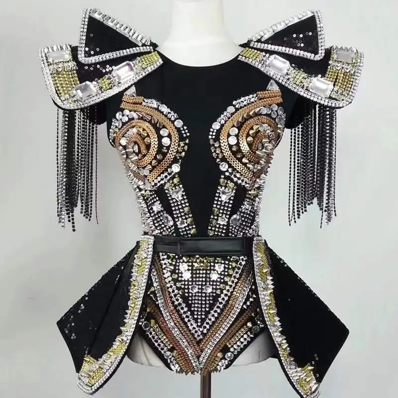 New-Armor-Style-Bar-Female-DJ-DS-Costumes-Crystals-Stones-Bodysuit ...