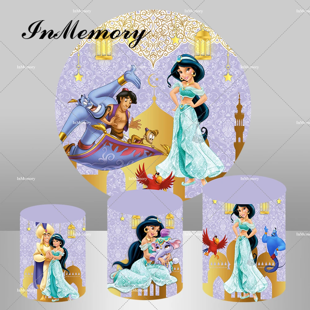 Capa-redonda-para-meninas-l-mpada-do-castelo-dourado-Aladdin-Princess ...